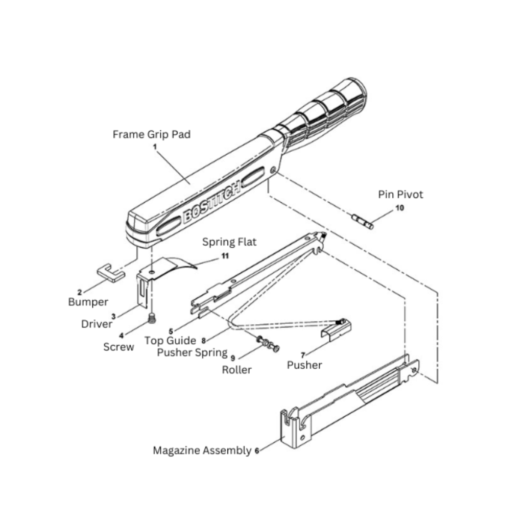 Bostitch Hammer Tacker Parts